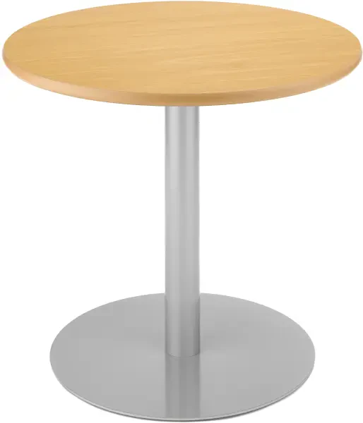 Metalliform Round MDF Edge Dining Table with Weighted Base - (d) 800mm ...