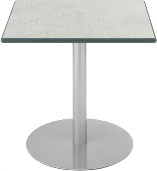 Metalliform Square MDF Edge Dining Table with Weighted Base - (d) 750mm ...