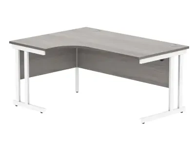 Gala Corner Desk with Cantilever Frame - 1600mm x 1200mm Left Hand ...