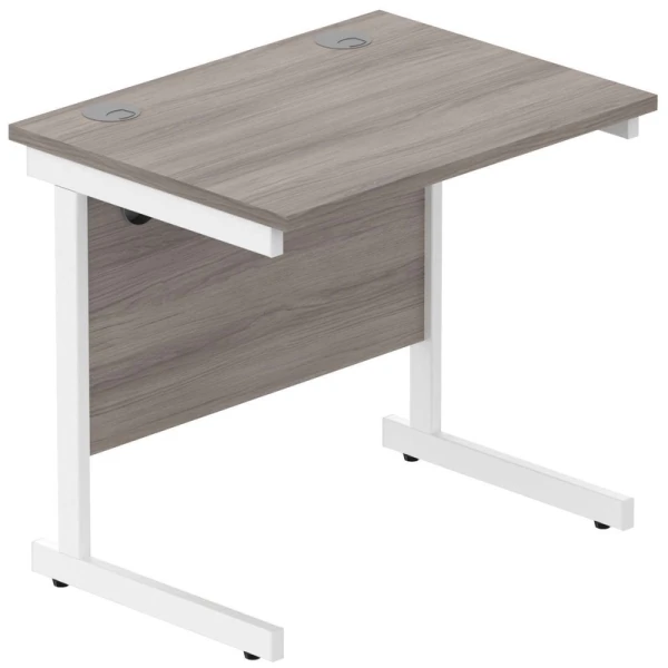 Gala Rectangular Desk with Single Cantilever Legs - 800mm x 600mm ...