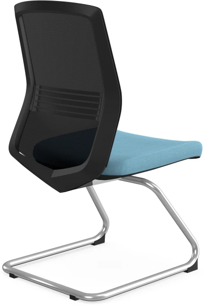 Elite Vida Mesh Cantilever Meeting Chair with Chrome Base - Office ...